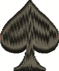 Spade Embroidery Design | EmbroideryDesigns.com