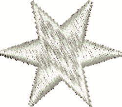 6 Point Star Embroidery Design | EmbroideryDesigns.com
