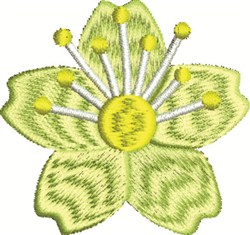 Yellow Flower Embroidery Design | EmbroideryDesigns.com
