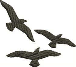 Birds Silhouette Embroidery Design | EmbroideryDesigns.com