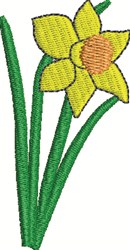 Daffodil Flower Embroidery Design | EmbroideryDesigns.com