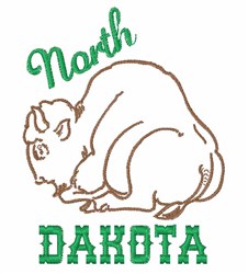 North Dakota Embroidery Design | EmbroideryDesigns.com