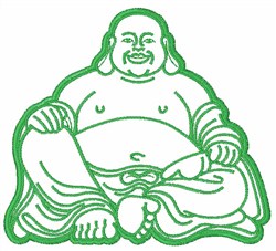 Buddha Outline Embroidery Design | EmbroideryDesigns.com