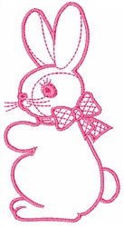 Bunny Outline Embroidery Design | EmbroideryDesigns.com