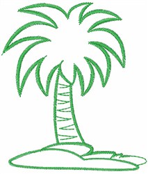 Palm Tree Embroidery Design | EmbroideryDesigns.com