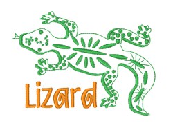 Lizard Embroidery Design | EmbroideryDesigns.com