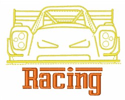 Racing Car Embroidery Design | EmbroideryDesigns.com