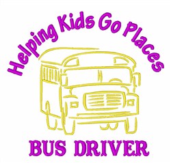 Bus Driver Embroidery Design | EmbroideryDesigns.com