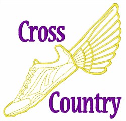 Cross Country Embroidery Design | EmbroideryDesigns.com