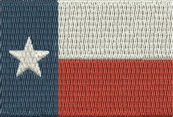 Texas Flag Embroidery Design | EmbroideryDesigns.com