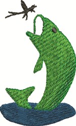 Bass Fishing Embroidery Design | EmbroideryDesigns.com