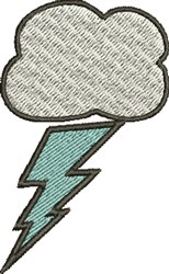 Storm Cloud Embroidery Design | EmbroideryDesigns.com