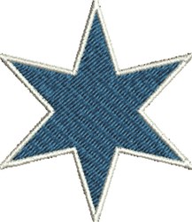 6 Point Star Embroidery Design | EmbroideryDesigns.com