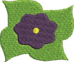 Violet Flower Embroidery Design | EmbroideryDesigns.com