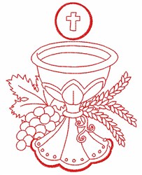 Chalice Embroidery Design | EmbroideryDesigns.com