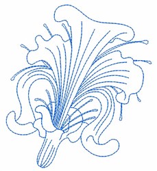 Flower Outline Embroidery Design | EmbroideryDesigns.com