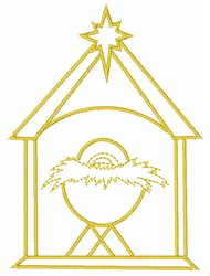 Nativity Scene Embroidery Design | EmbroideryDesigns.com