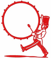 Drummer Boy Embroidery Design | EmbroideryDesigns.com