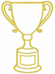 Trophy Outline Embroidery Design | EmbroideryDesigns.com