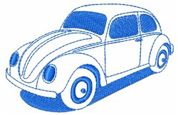 Volkswagon Bug Embroidery Design | EmbroideryDesigns.com