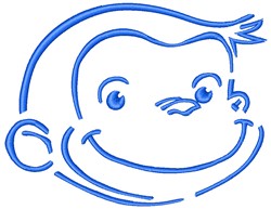 Curious George Embroidery Design | EmbroideryDesigns.com