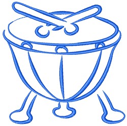 Drum Embroidery Design | EmbroideryDesigns.com