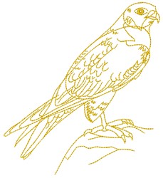 Hawk Embroidery Design | EmbroideryDesigns.com