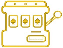 Casino Slot Machine Embroidery Design | EmbroideryDesigns.com