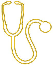 Stethoscope Embroidery Design | EmbroideryDesigns.com