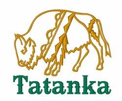Tatanka Buffalo Embroidery Design | EmbroideryDesigns.com