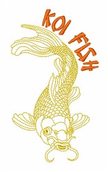 Koi Fish Embroidery Design | EmbroideryDesigns.com