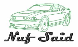 Ford Mustang Embroidery Design | EmbroideryDesigns.com