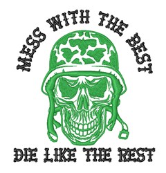 US Army Soldier Embroidery Design | EmbroideryDesigns.com