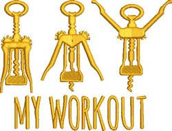 My Workout Embroidery Design | EmbroideryDesigns.com