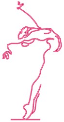 Dancer Embroidery Design | EmbroideryDesigns.com