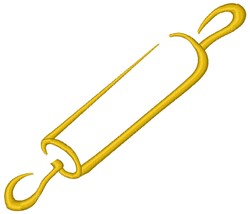 Rolling Pin Embroidery Design | EmbroideryDesigns.com