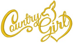 Country Girl Embroidery Design | EmbroideryDesigns.com