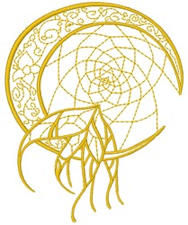 Moon Embroidery Design | EmbroideryDesigns.com