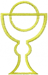 Chalice Embroidery Design | EmbroideryDesigns.com