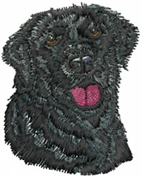 Black Lab Embroidery Design | EmbroideryDesigns.com
