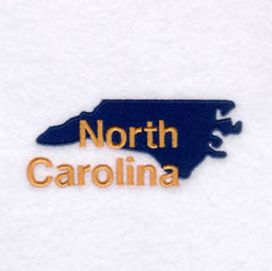 North Carolina State Embroidery Design | EmbroideryDesigns.com