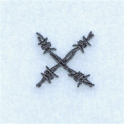 Barbed Wire Embroidery Design | EmbroideryDesigns.com