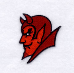 Devils Mascot Embroidery Design | EmbroideryDesigns.com