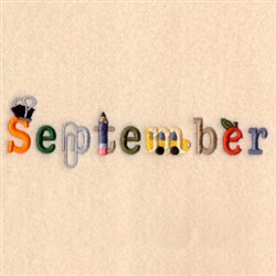 September Decorative Embroidery Design | EmbroideryDesigns.com