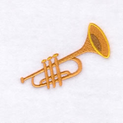 Trumpet Embroidery Design | EmbroideryDesigns.com