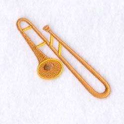 Trombone Embroidery Design | EmbroideryDesigns.com