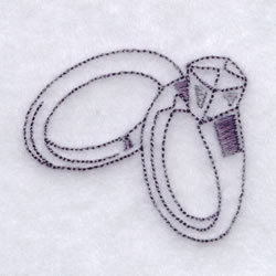Wedding Rings Embroidery Design | EmbroideryDesigns.com
