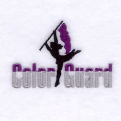 Color Guard Embroidery Design | EmbroideryDesigns.com