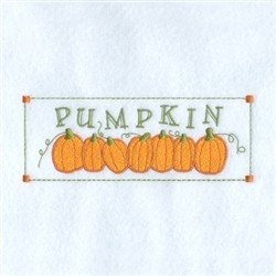 Pumpkin Patch Embroidery Design | EmbroideryDesigns.com