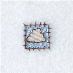 Cloud Patch Embroidery Design | EmbroideryDesigns.com